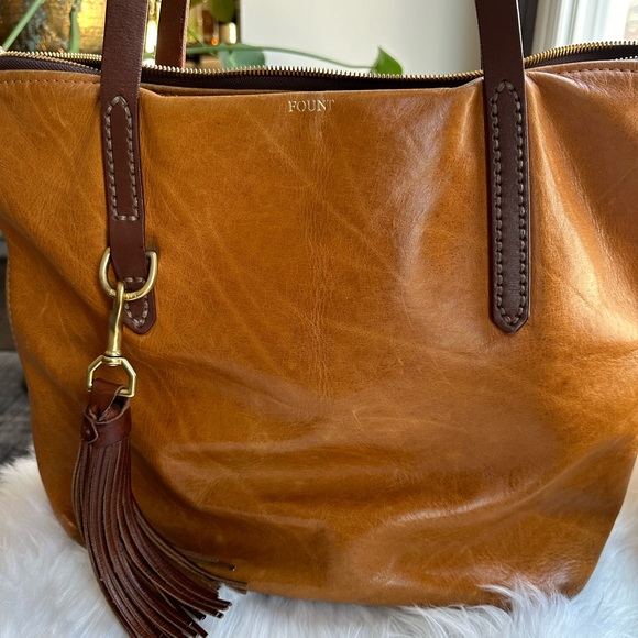 Bags | Fount Leather Atlas Grand Handbag | Poshmark